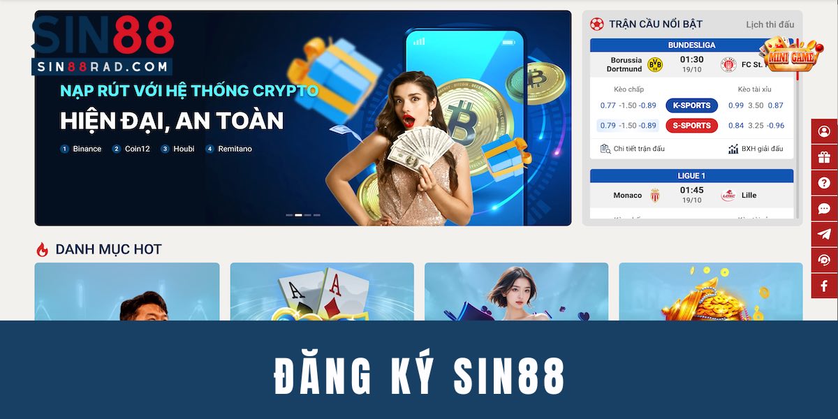 Đăng ký Sin88 - Tạo tài khoản game an toàn và nhanh chóng